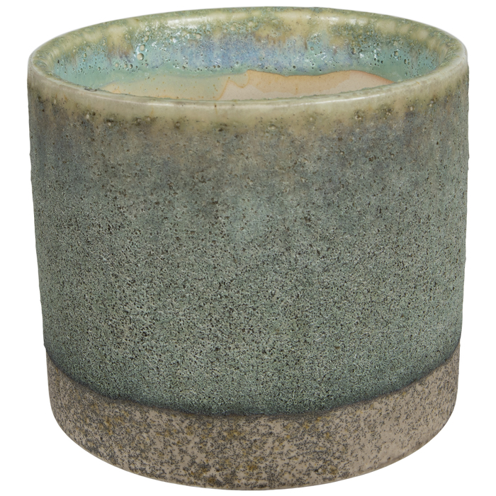 Turquoise & Brown Textured Flower Pot | Hobby Lobby | 1760917