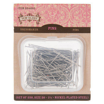 Nickel-Plated Steel Dressmaker Pins - Size 20 | Hobby Lobby | 304865