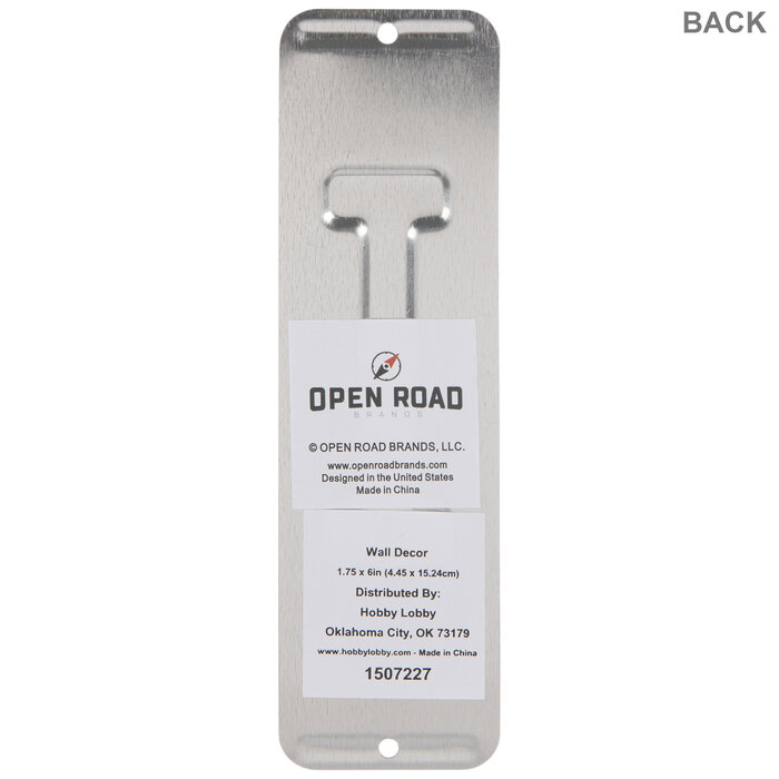 License Plate Letter Metal Sign - I | Hobby Lobby | 1507227