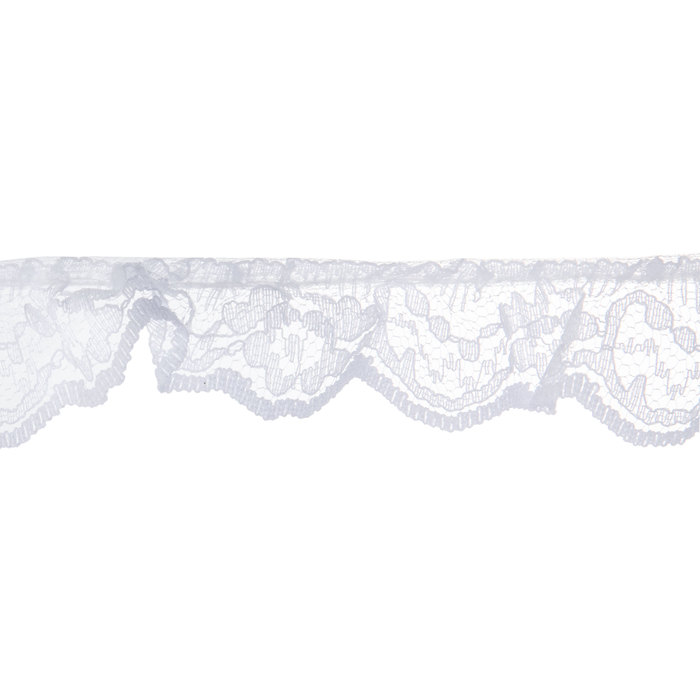 White Ruffled Lace Trim - 1" | Hobby Lobby | 1139971