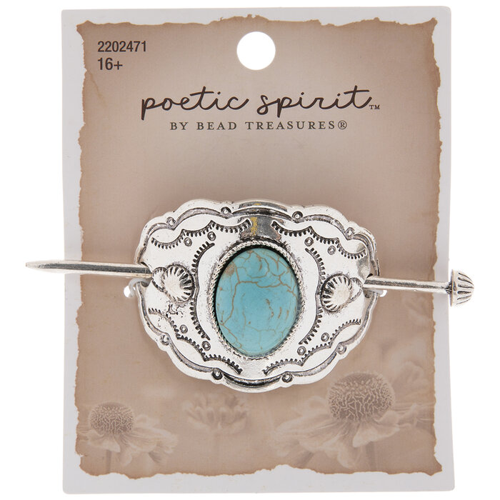 Imitation Turquoise Ponytail Hair Pin | Hobby Lobby | 2202471