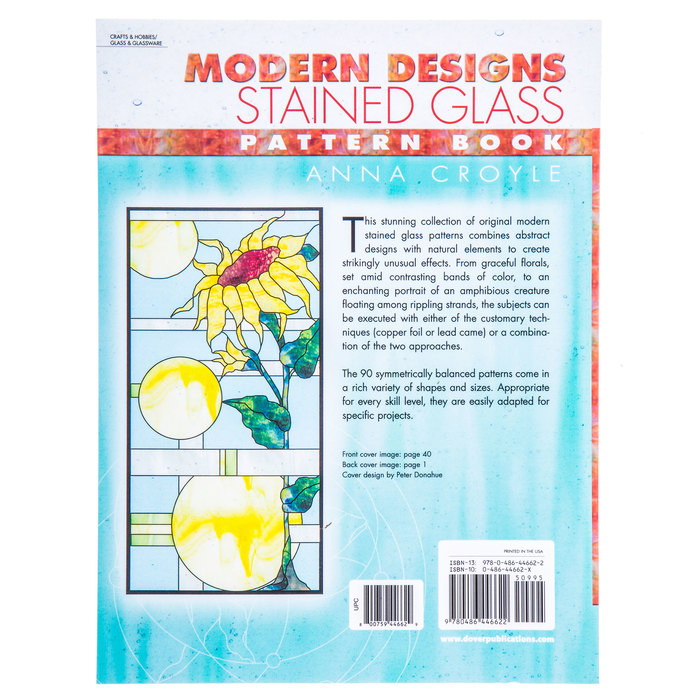 Modern Designs Stained Glass Pattern Book - Glass Designs