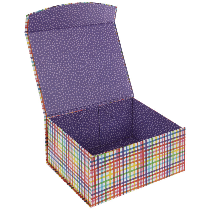 Rainbow Plaid Box - Small | Hobby Lobby | 2251403