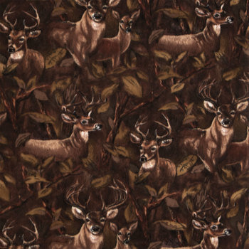 Deer In Forest Anti-Pill Fleece Fabric | Hobby Lobby | 167197