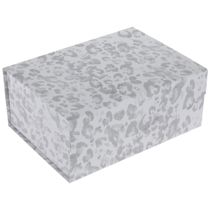Gray & White Leopard Print Box | Hobby Lobby | 2251445