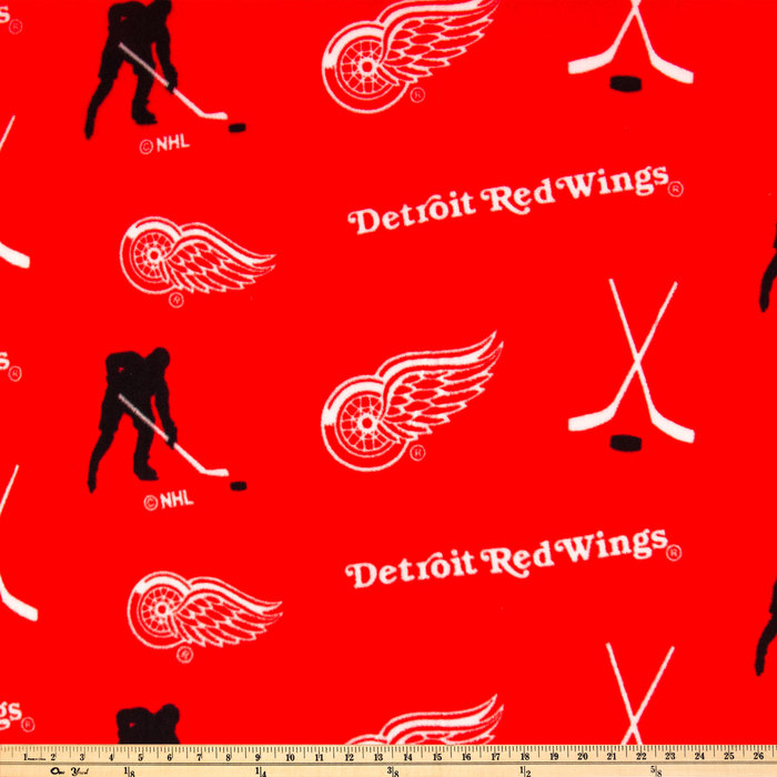 NHL Detroit Red Wings Allover Fleece Fabric | Hobby Lobby | 1675990