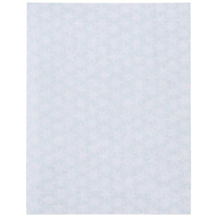Baby Blue Snowflakes Scrapbook Paper - 8 1/2" x 11" | Hobby Lobby | 2170371