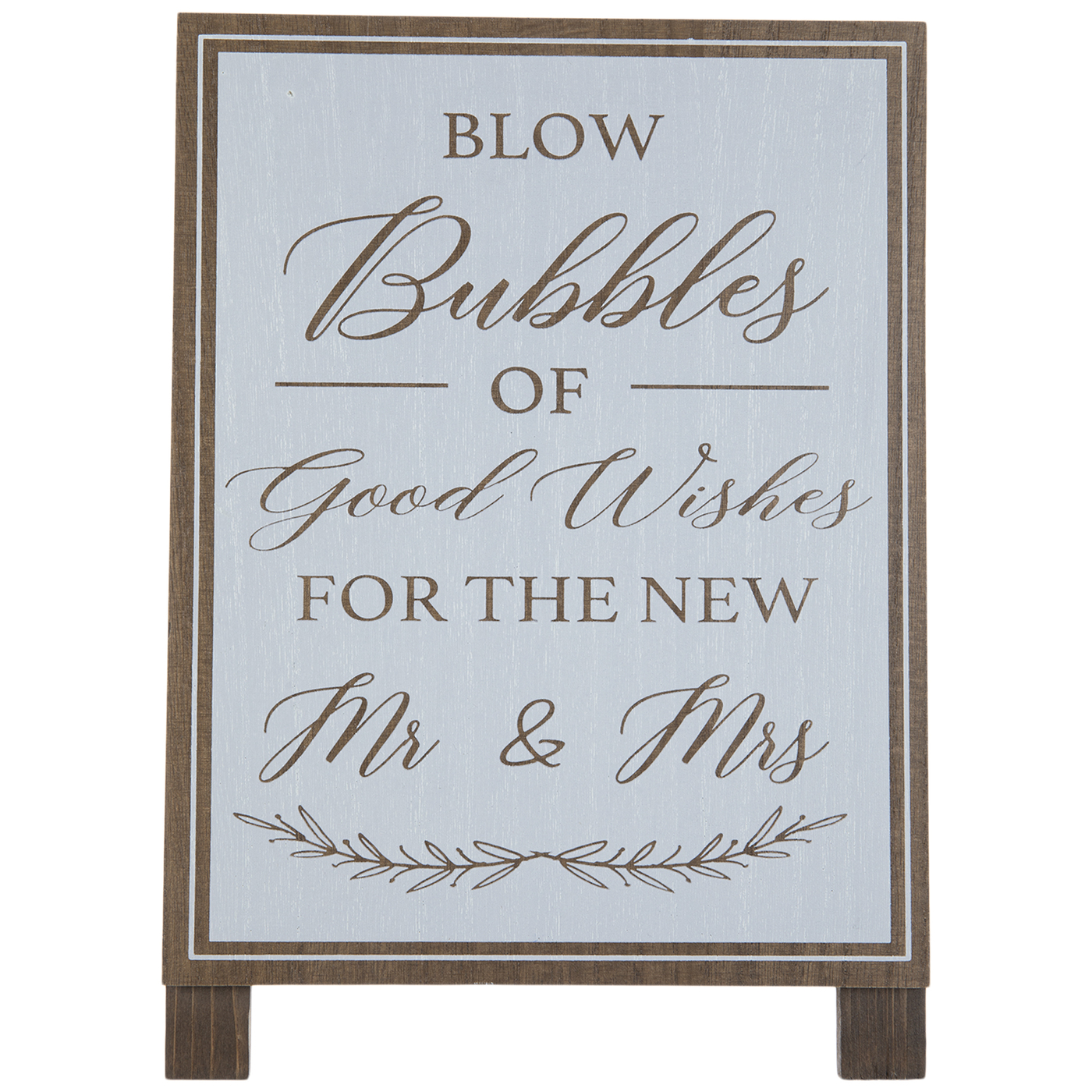 ceremony sign Wooden Wedding Signs -nc send off sign wedding bubbles ...