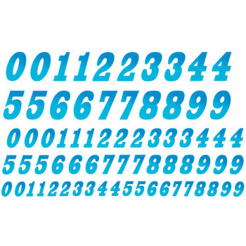 Beveled Number Dry Transfer Decals | Hobby Lobby | 550079