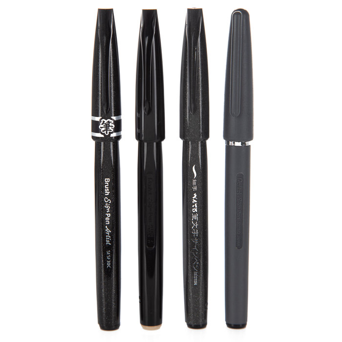 Assorted Black Sign Pens - 4 Piece Set | Hobby Lobby | 1784743