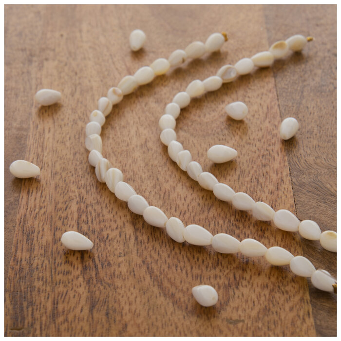 White Teardrop Shell Bead Strands | Hobby Lobby | 2194959