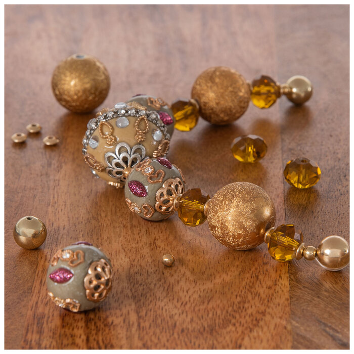 Tan Mixed Media Bead Strand | Hobby Lobby | 1411859