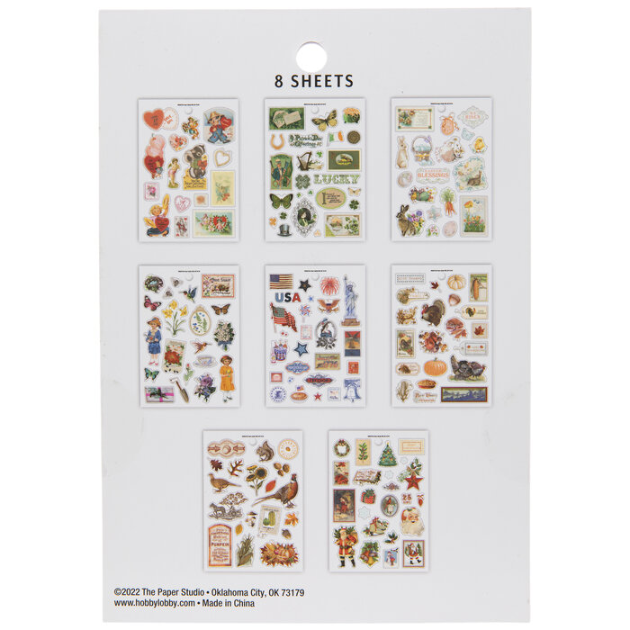 Vintage Holidays Stickers | Hobby Lobby | 2258499