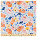Coral Navy Floral Cotton Calico Fabric | Hobby Lobby | 2241388