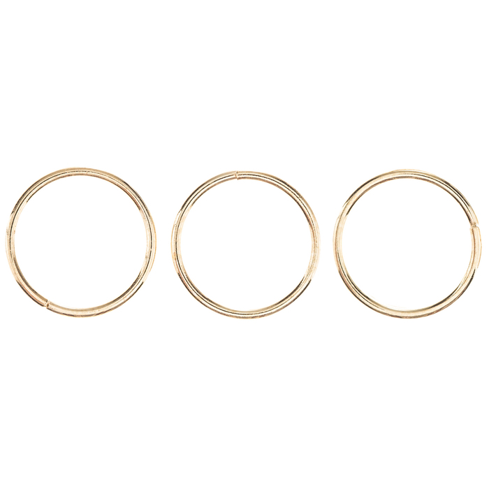 18K Gold Plated Split Rings - 9mm | Hobby Lobby | 1425545