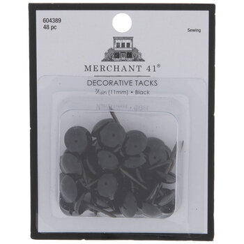 Black Brushed Round Decorative Tacks | Hobby Lobby | 604389