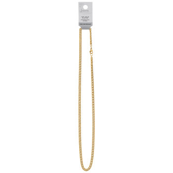 18K Gold Plated Stainless Steel Curb Chain Necklace - 18" | Hobby Lobby ...