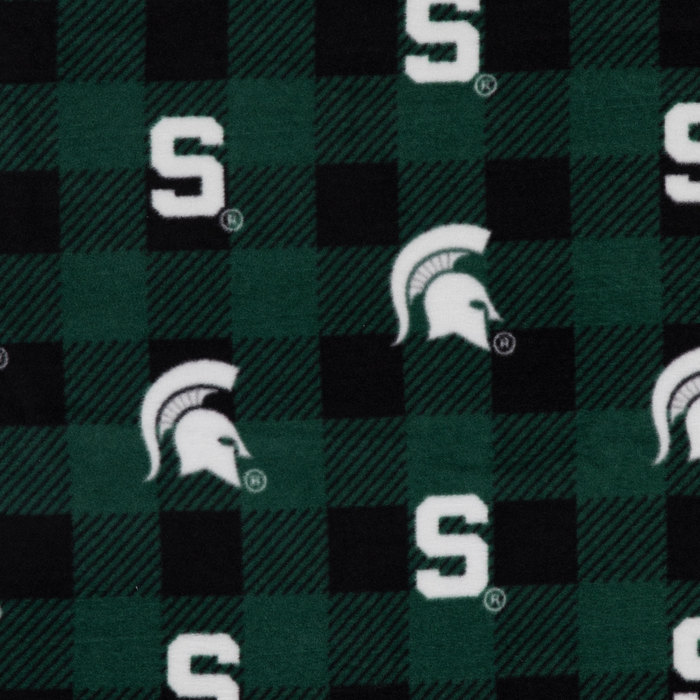 Michigan State Allover Collegiate Fleece Fabric | Hobby Lobby | 953042