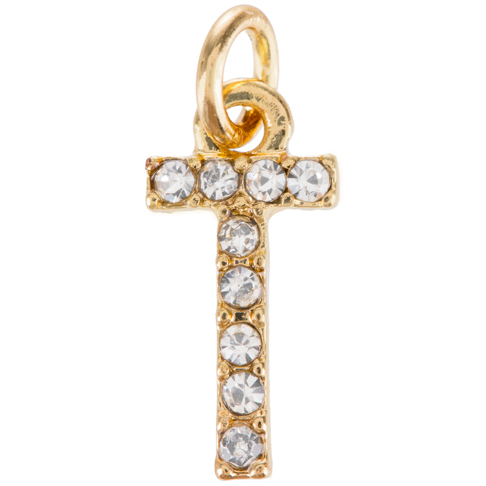Rhinestone Letter Charm - T | Hobby Lobby | 1659846