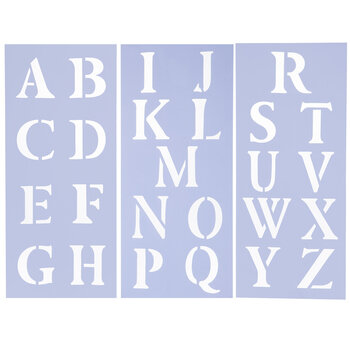 Uppercase Roman Alphabet Stencils - 3" | Hobby Lobby | 844290