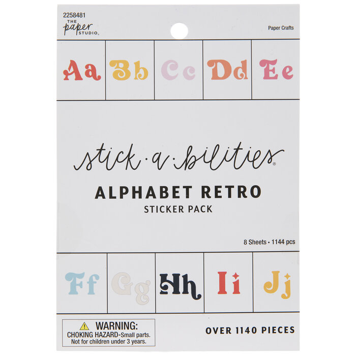 Retro Alphabet Stickers | Hobby Lobby | 2258481