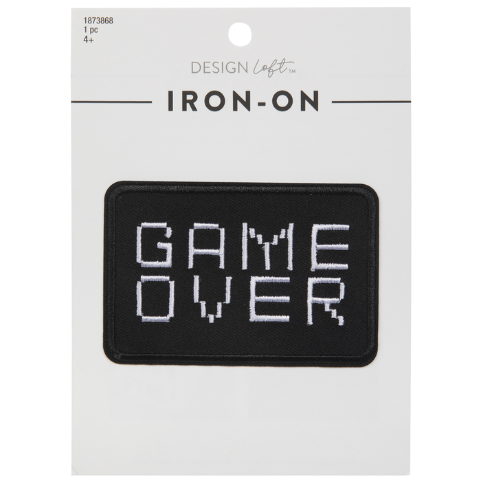 Game Over Iron-On Patch | Hobby Lobby | 1873868