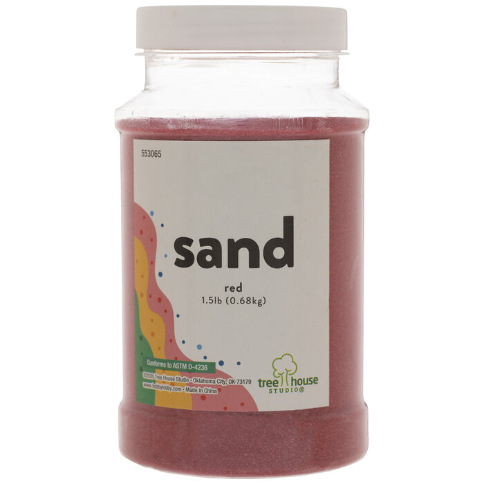 Red Craft Sand | Hobby Lobby | 553065