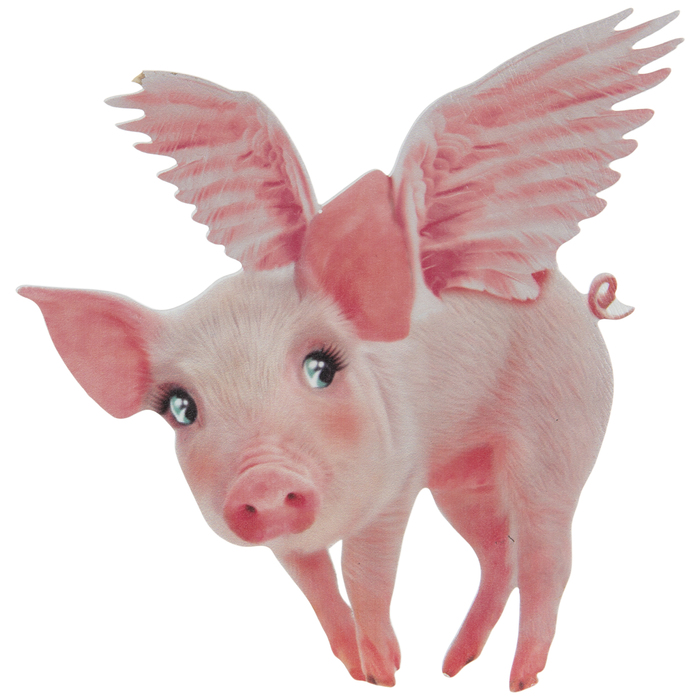 Flying Pig Painted Wood Shape | Hobby Lobby | 1996461