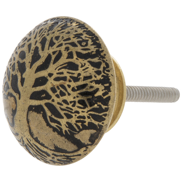 Gold & Black Tree Round Knob | Hobby Lobby | 2126746