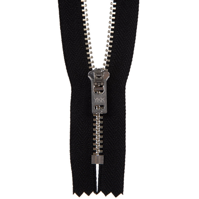 Black & Antique Silver Extra-Long Zipper - 36" | Hobby Lobby | 1845031