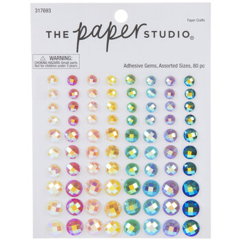 Rainbow AB Round Rhinestone Stickers | Hobby Lobby | 317693