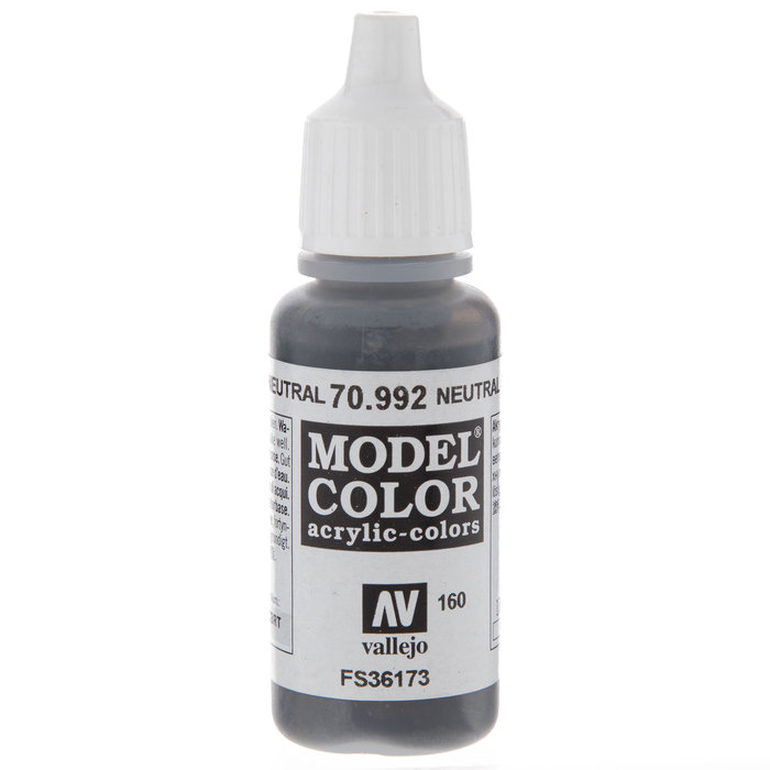 70.992 Neutral Grey Acrylic Model Color Paint | Hobby Lobby | 342451