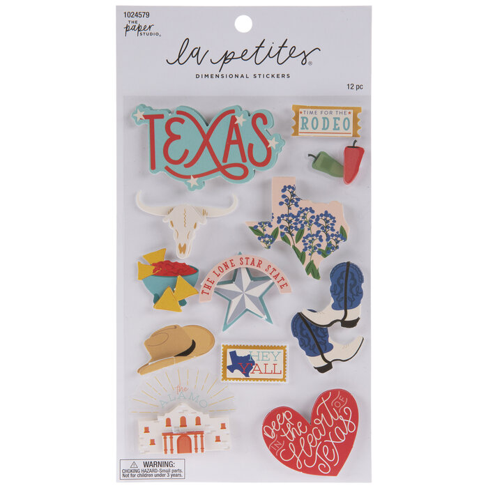 Texas Icons 3D Stickers | Hobby Lobby | 1024579