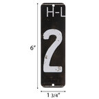 License Plate Number Metal Sign - 2 | Hobby Lobby | 1507375