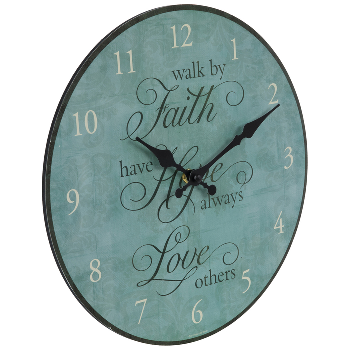 Faith, Hope & Love Wood Wall Clock | Hobby Lobby | 756825