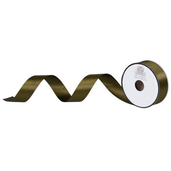 Olive Green Double-Face Satin Ribbon - 7/8" | Hobby Lobby | 2219020