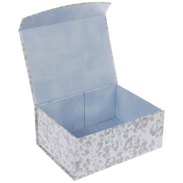 Gray & White Leopard Print Box | Hobby Lobby | 2251445
