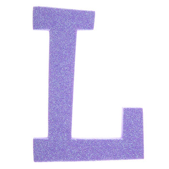 Glitter Foam Letter - L | Hobby Lobby | 1505981