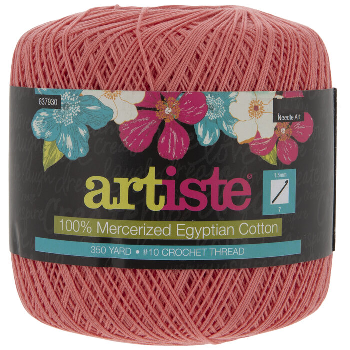 Salmon Artiste Cotton Crochet Thread | Hobby Lobby | 837930