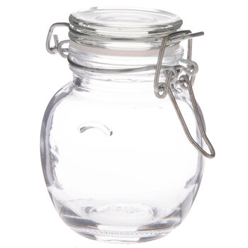 Round Flip Lid Glass Jar | Hobby Lobby | 1154673