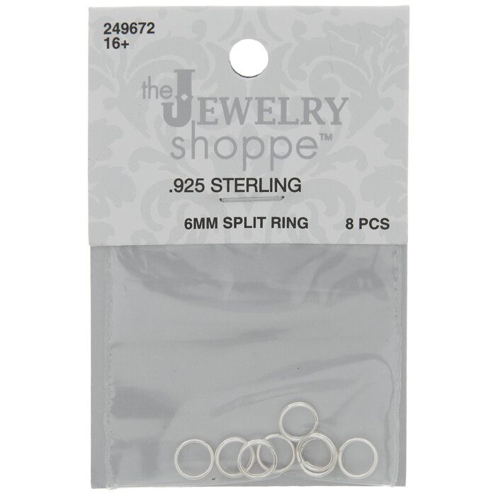 Sterling Silver Split Rings - 6mm | Hobby Lobby | 249672