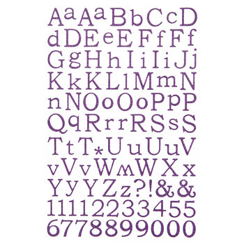 Purple Glitter Alphabet Stickers | Hobby Lobby | 2017184