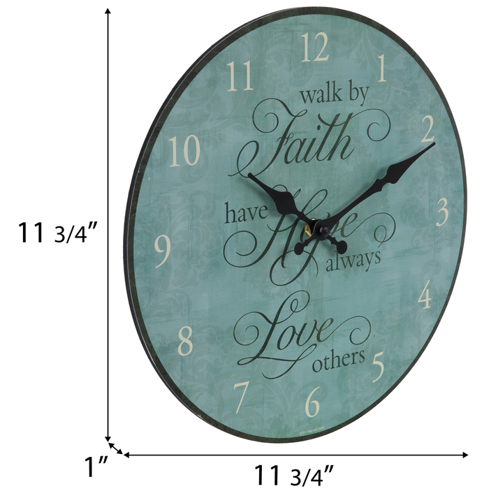 Faith, Hope & Love Wood Wall Clock | Hobby Lobby | 756825