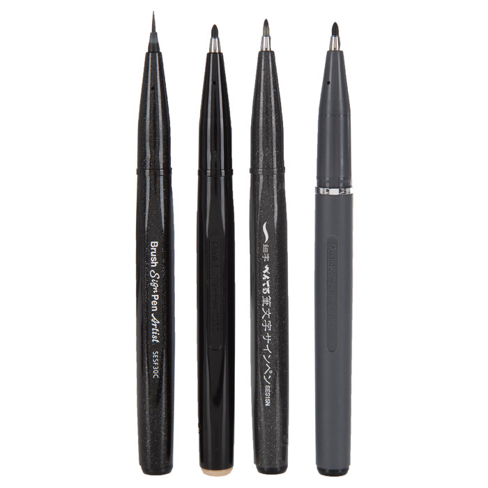 Assorted Black Sign Pens - 4 Piece Set | Hobby Lobby | 1784743
