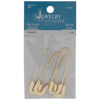 18K Gold Plated Safety Pins | Hobby Lobby | 2257723