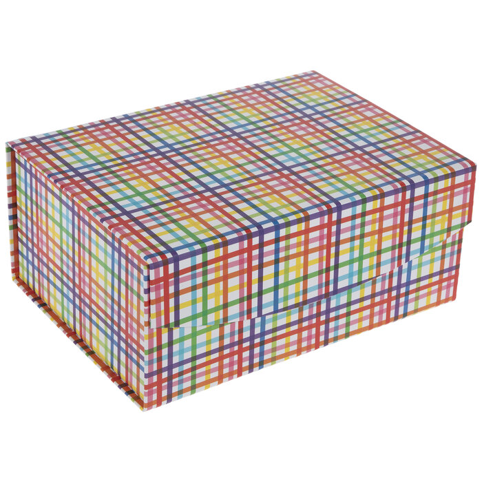 Rainbow Plaid Box - Small | Hobby Lobby | 2251403