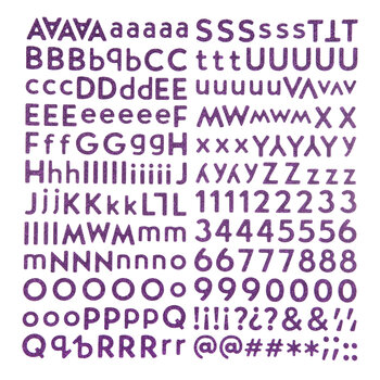 Purple Glitter Block Alphabet Stickers | Hobby Lobby | 2192961
