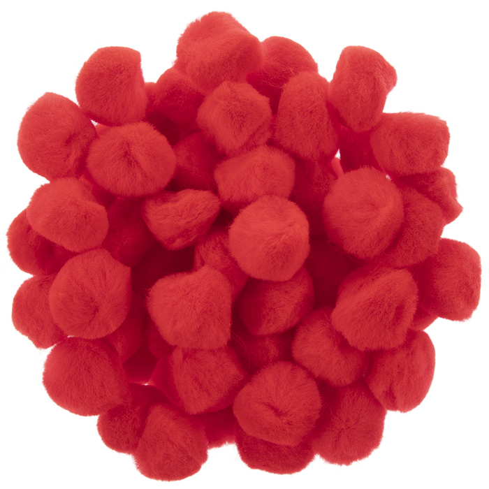 Red Pom Poms - 1" | Hobby Lobby | 485482