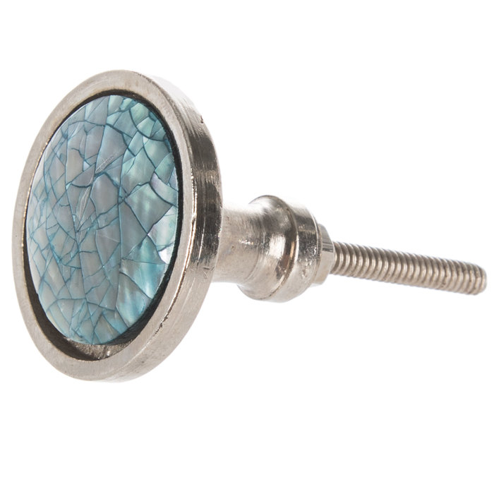 Silver Crackle Round Metal Knob | Hobby Lobby | 1702984