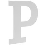 White Wood Letter P - 9 1/2" | Hobby Lobby | 2171437
